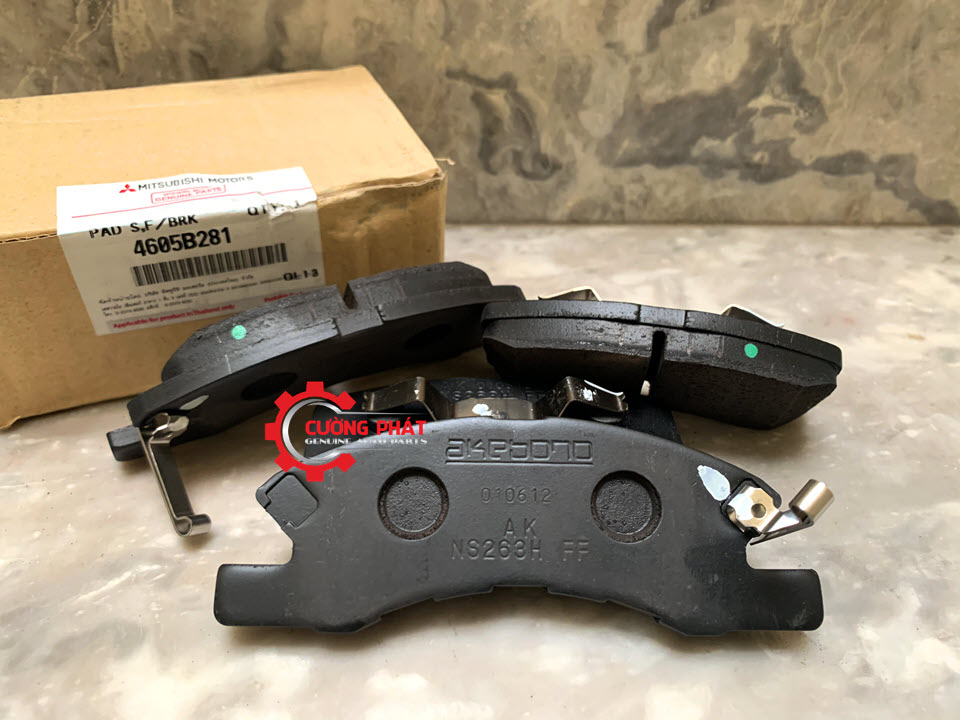 Bố thắng trước Mitsubishi Attrage, Mirage (Má phanh trước)