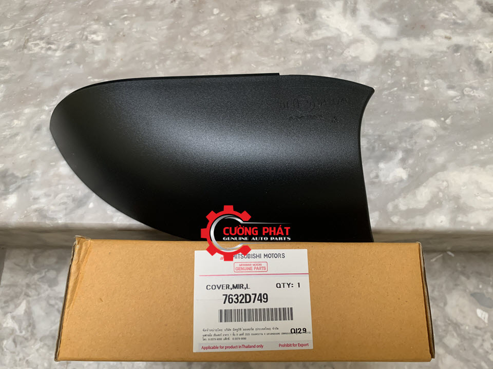 Ốp gáy gương Mitsubishi Triton 2019-2024 7632D750, 7632D749