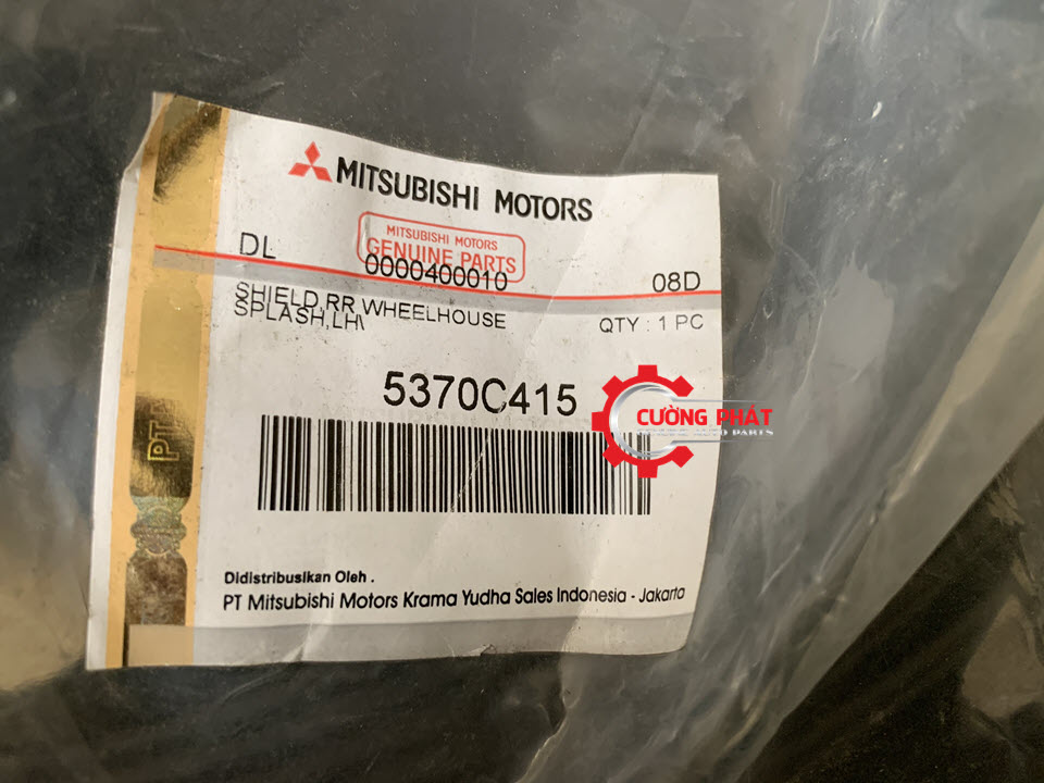 Chắn bùn lòng dè Mitsubishi Xpander 5370C415, 5370B901